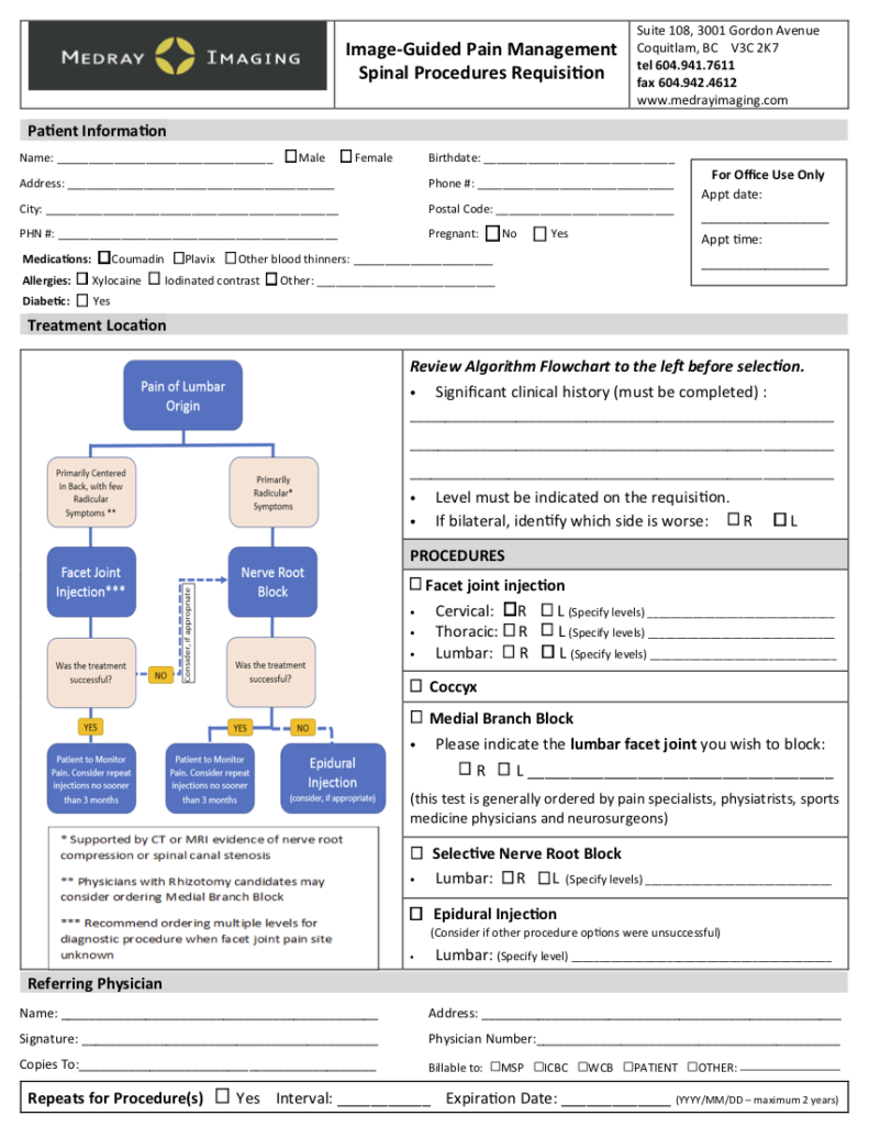 Spinal Injection - World EMR