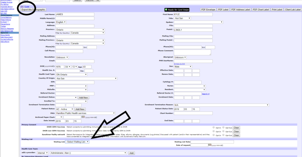 Waiting List - World EMR