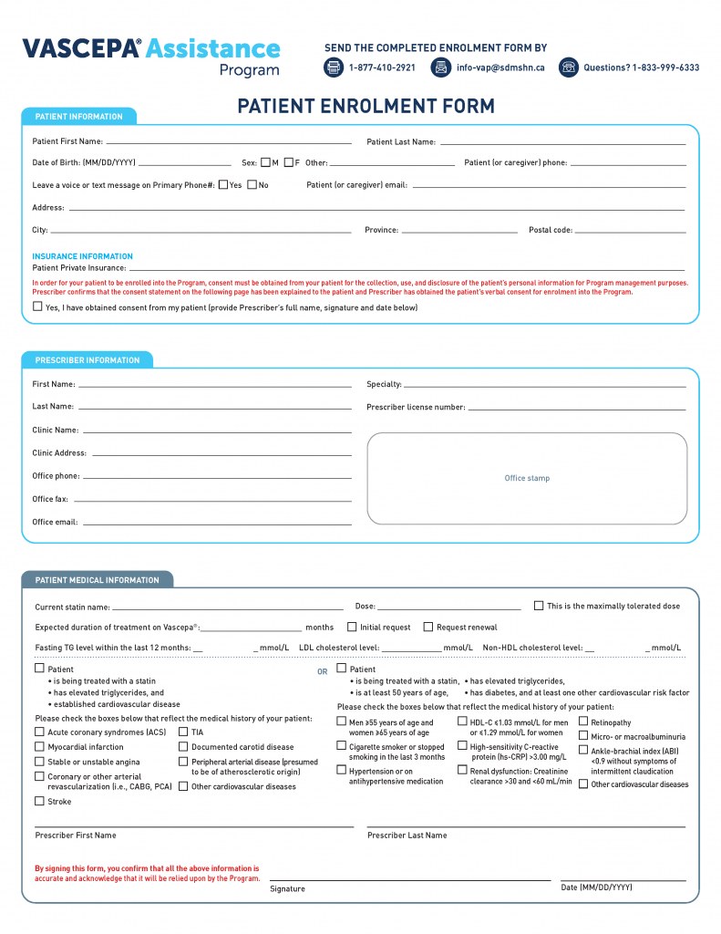 VASCEPA-Assistance-Program-Patient-Enrolment-QC-Eng-2022 - World EMR