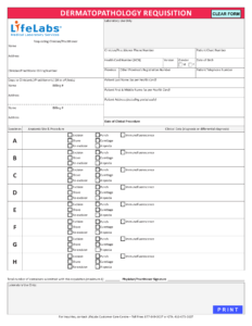 LifeLabs Dermatopathology Requisition - World EMR