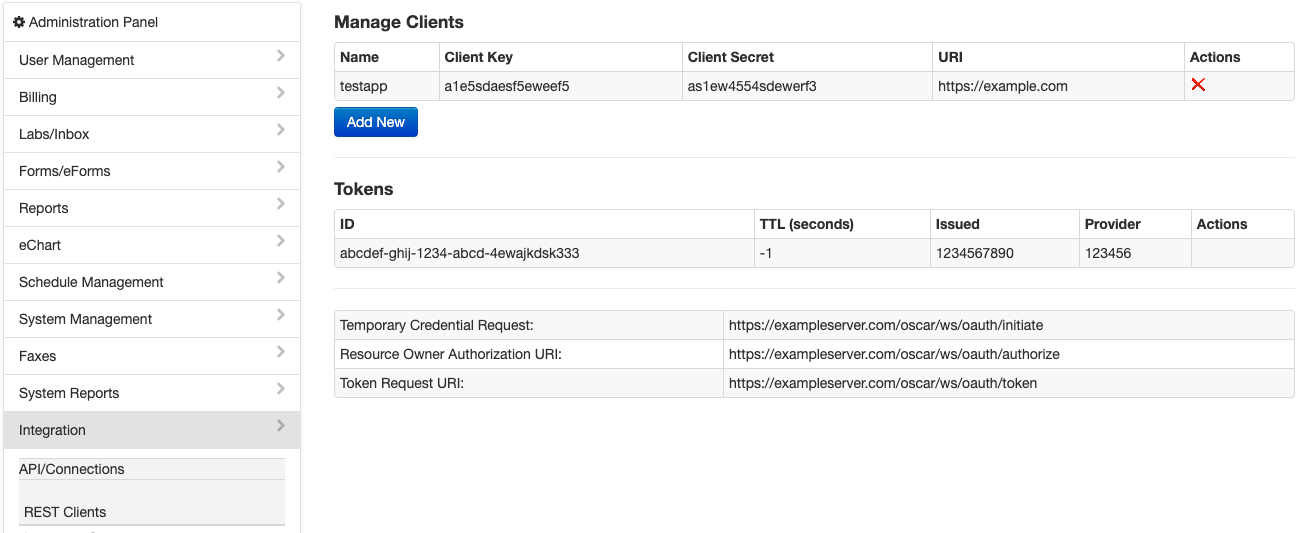 OSCAR’s API - World EMR