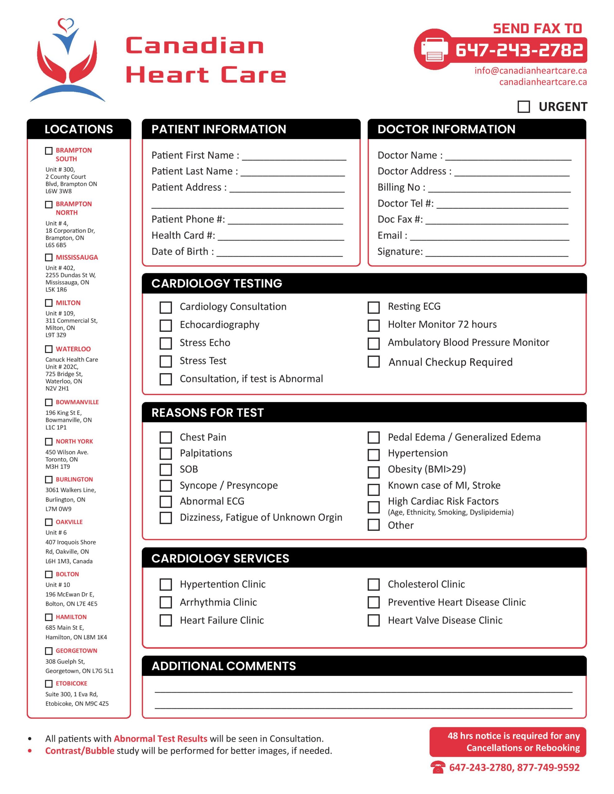 Canadian Heart Care Referral - World EMR