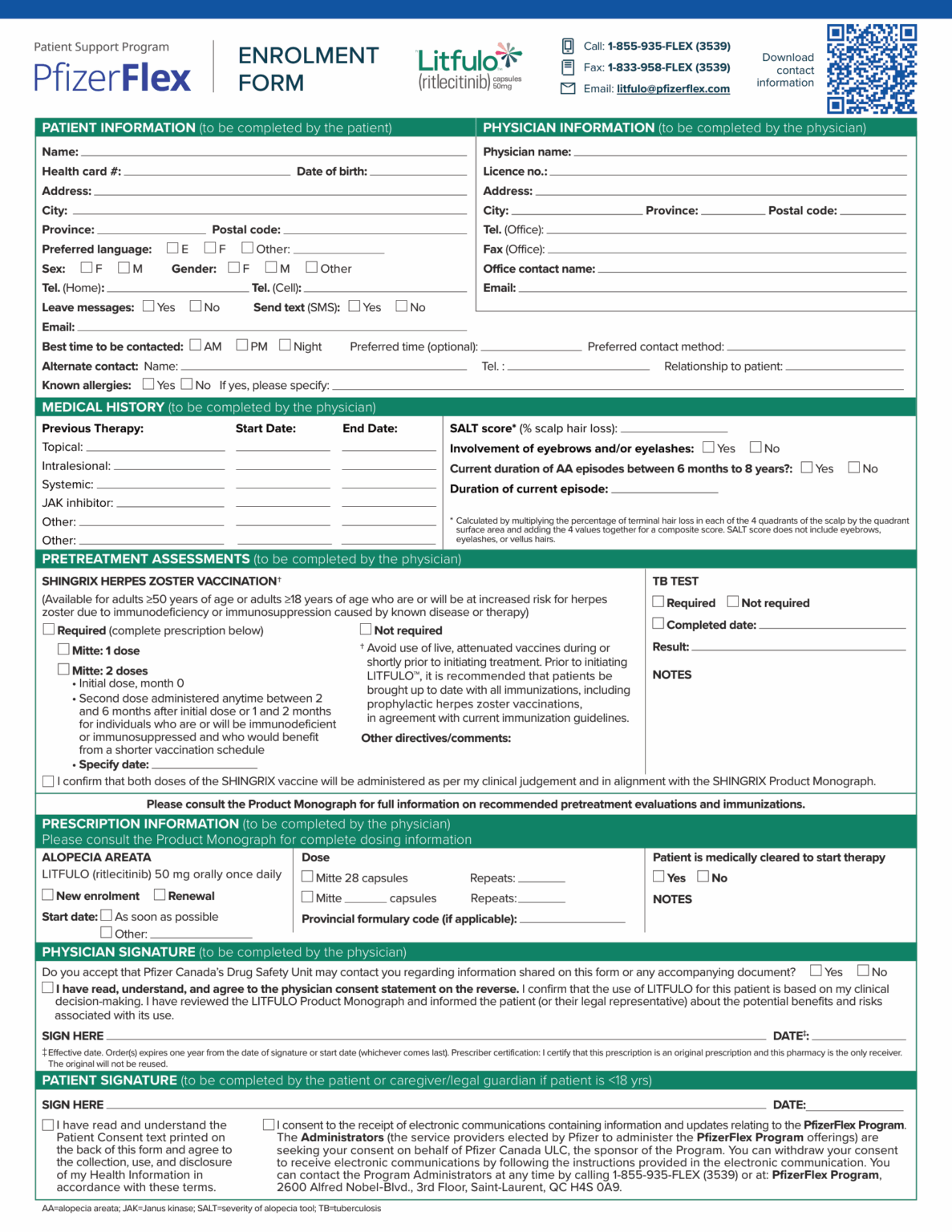 Litfulo (ritlecitinib) PSP Form – 2026 - World EMR